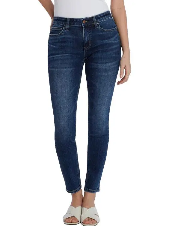 HINT OF BLU Mid Rise Skinny Jeans - Beach Blue