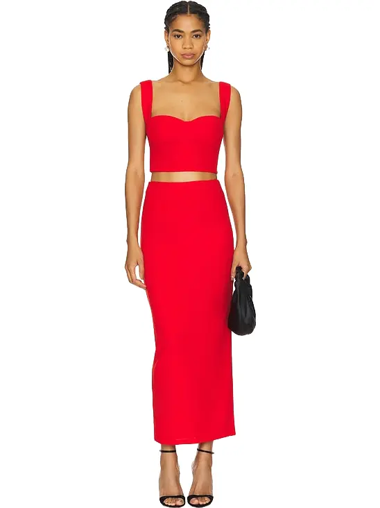 Superdown Veneda Skirt Set - Red