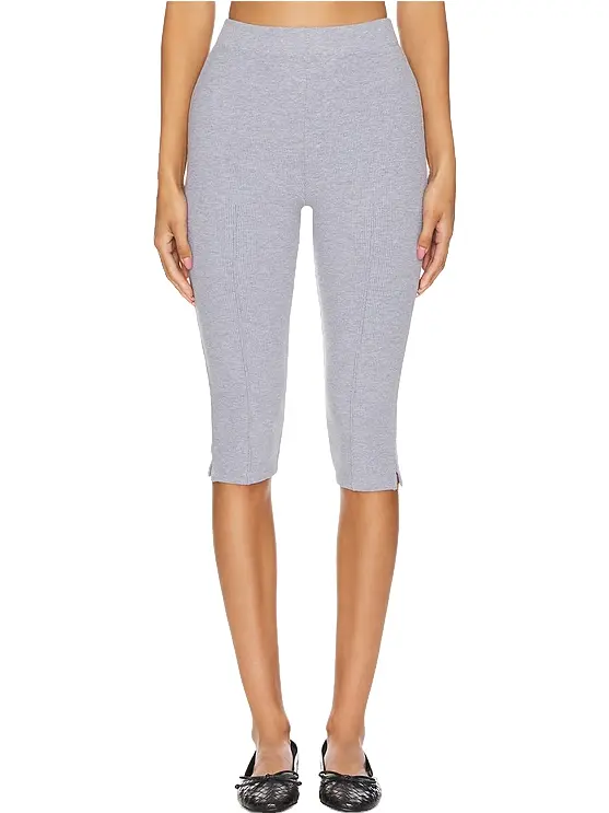 Donni. The Rib Pedal Pusher - Heather Grey