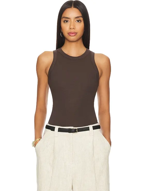 CLYQUE Kelly Tank Top - Espresso