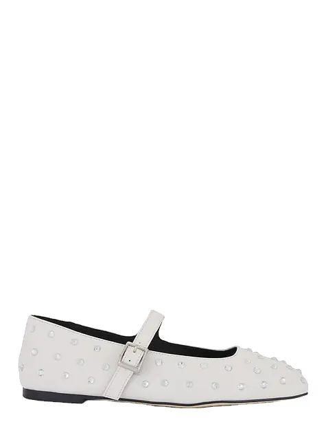 TONY BIANCO Buffy Flat - White Nappa