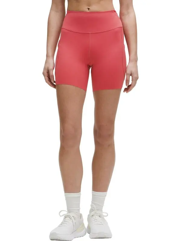 Lululemon Fast And Free High-rise Short - Desert Red