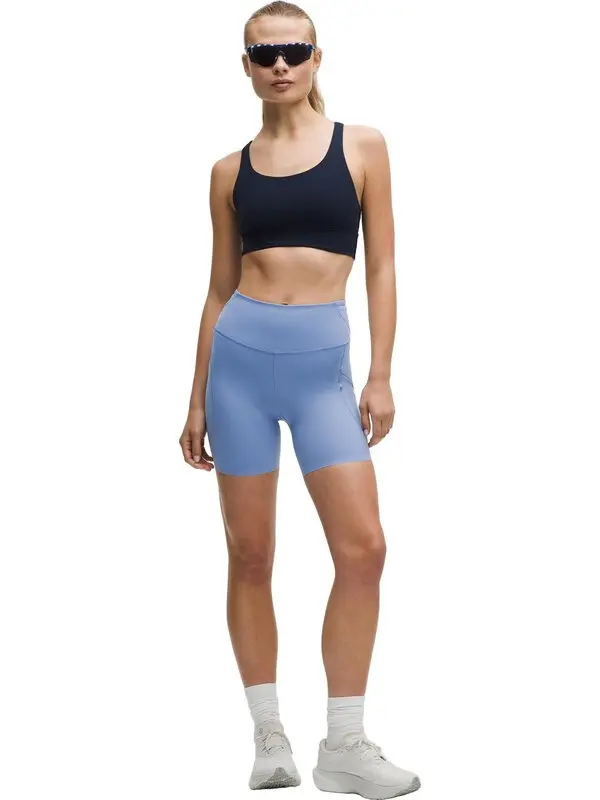 Lululemon Fast And Free High-rise Short - Prep Blue