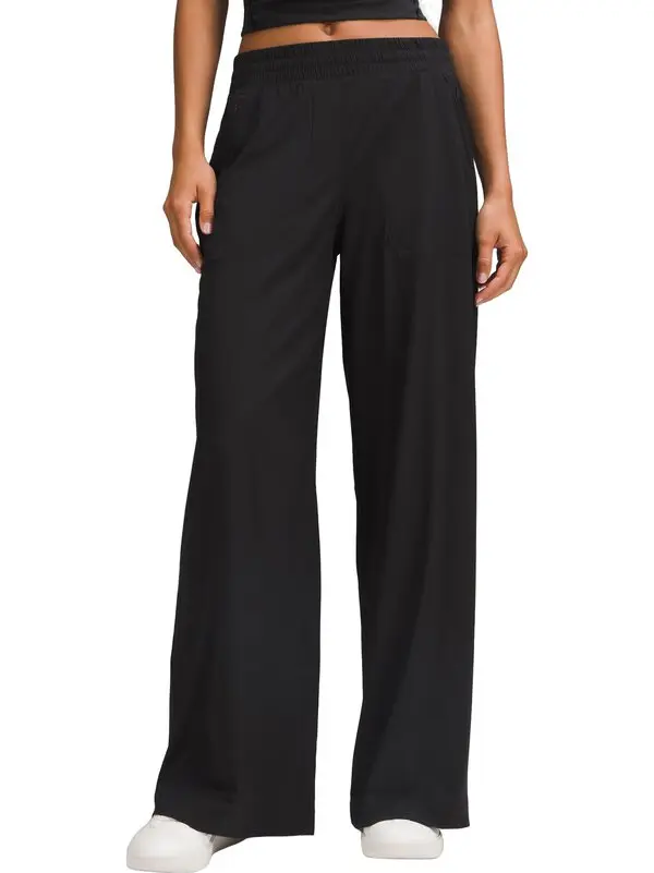 Lululemon Swift Mid-rise Wide-leg Pants - Black
