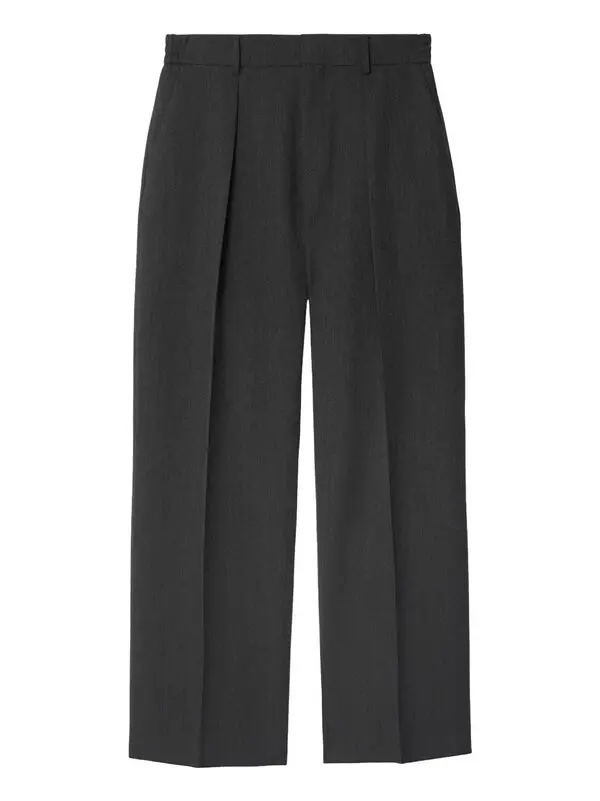 Burberry Wool Tailored Trousers - Grey