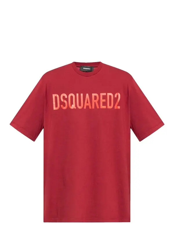 Dsquared2 Logo-print Cotton T-shirt - Red
