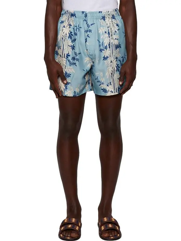 BODE Bamboo Forest Shorts - Blue