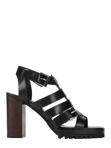 Tamara Mellon Calfskin Sandals - Black