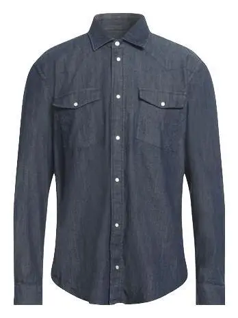 DONDUP Denim Shirt Size Cotton, Elastane - Blue