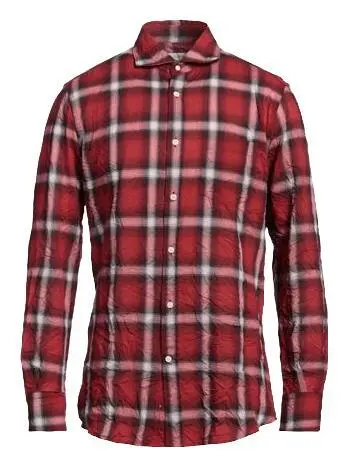 GLANSHIRT Shirt Brick Size Polyester, Cotton - Red