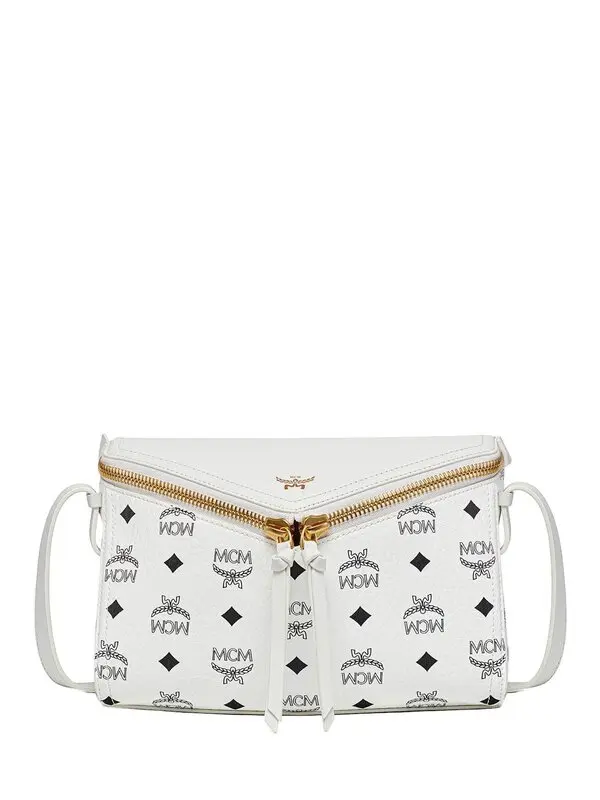 Mcm Diamant Shoulder Bag - White