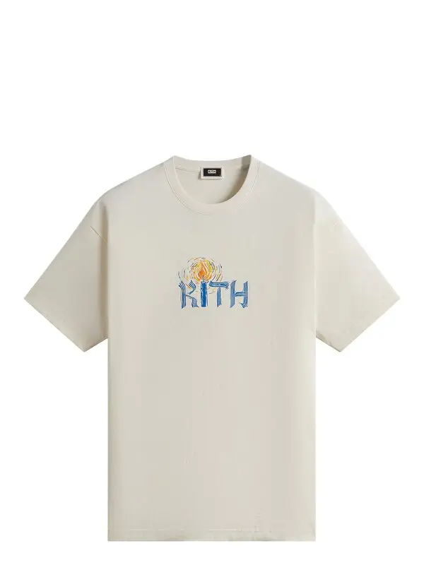 Kith Treats Hanukkah Shamash Tee 'sandrift - Cream