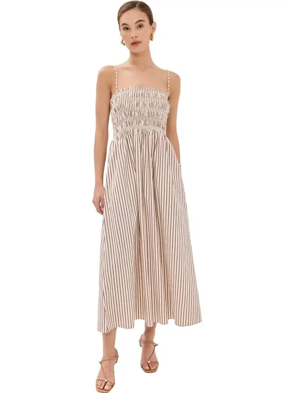 PISTOLA Bianca Dress - Tiramisu Stripe