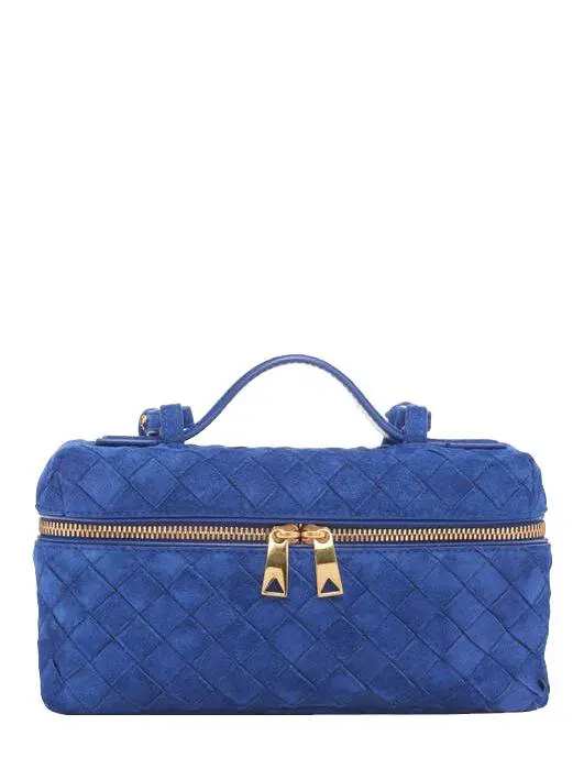 Bottega Veneta Long Andiamo Intrecciato Clutch - 4020 Blue Venezia-muse Br