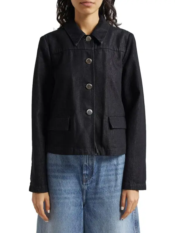 Emporio Armani Denim Jacket - Solid Black