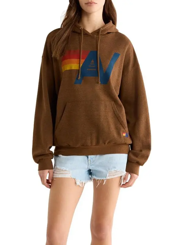 Aviator Nation Logo Hoodie - Choc