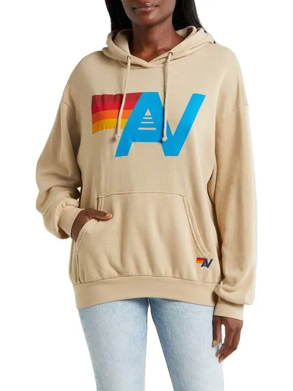 Aviator Nation Logo Hoodie - Sand