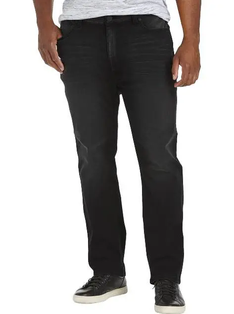 TRUE NATION BY DXL Big & Tall Athletic-fit Stretch Jeans - Black