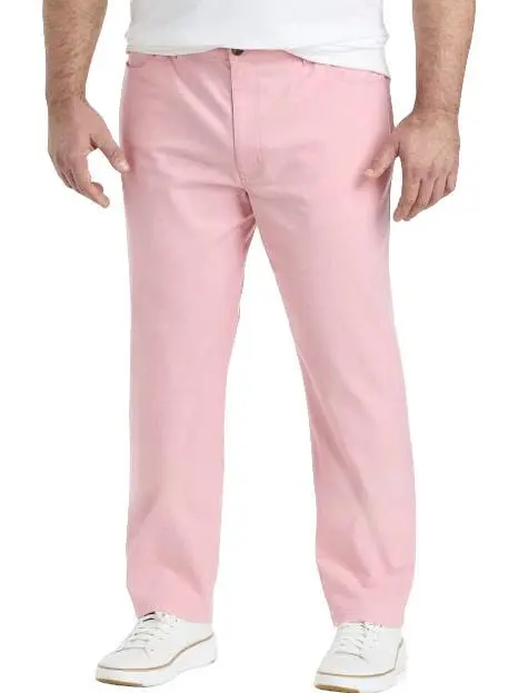 OAK HILL BY DXL Big & Tall Straight-fit 5-pocket Pants - Tea Rose
