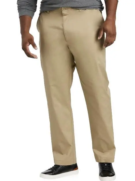 OAK HILL BY DXL Straight-fit Tech Pants - Vintage Khaki