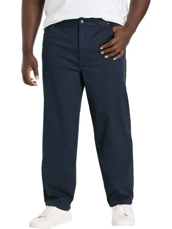 HARBOR BAY BY DXL Big & Tall Continuous Comfort Pants - Dark Sapphire