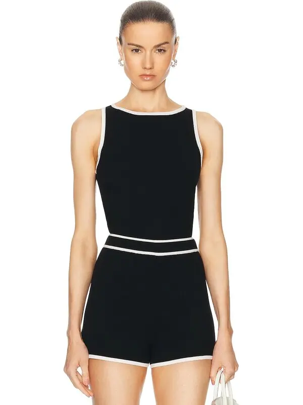 L'academie By Marianna Lida Tank Top - Black
