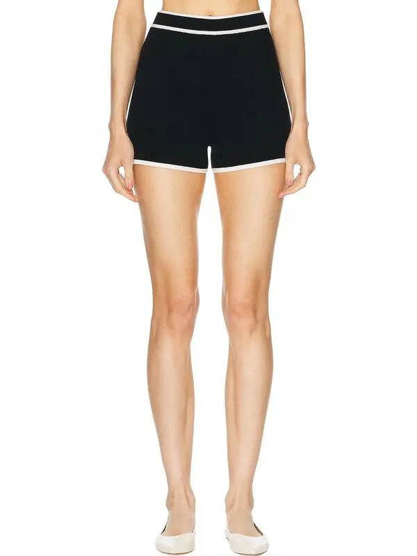 L'academie By Marianna Lida Knit Shorts - Black