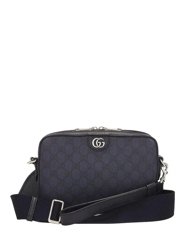 Gucci Gg Supreme Ophidia Crossbody Bag - Navy
