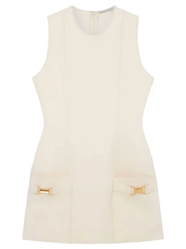 Stella McCartney Moulded Sleeveless Dress - White