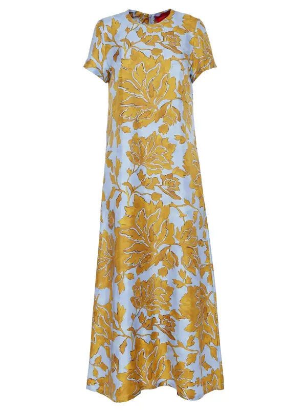 La DoubleJ Floral-print Maxi Dress - Yellow