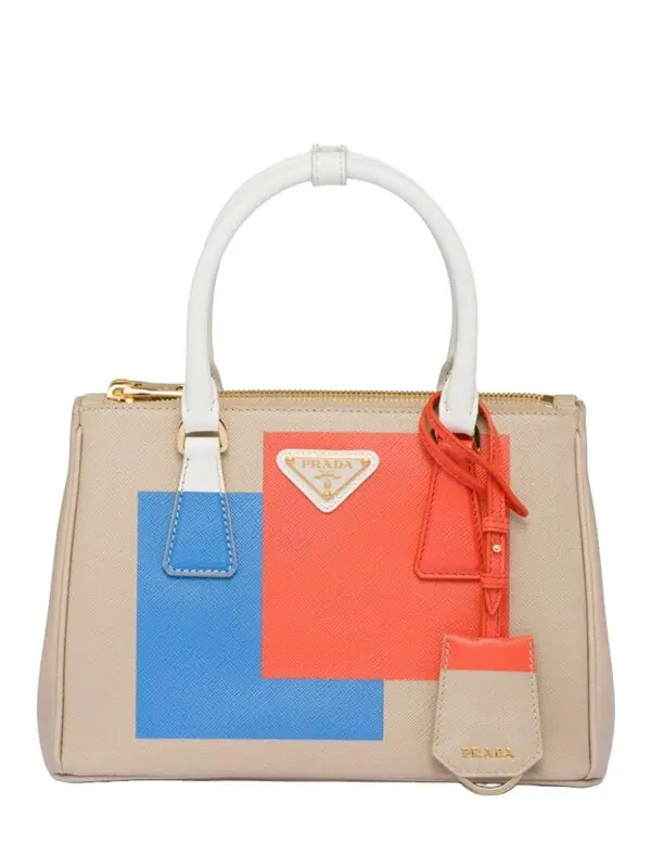 Prada Galleria Saffiano Leather Tote - Neutrals