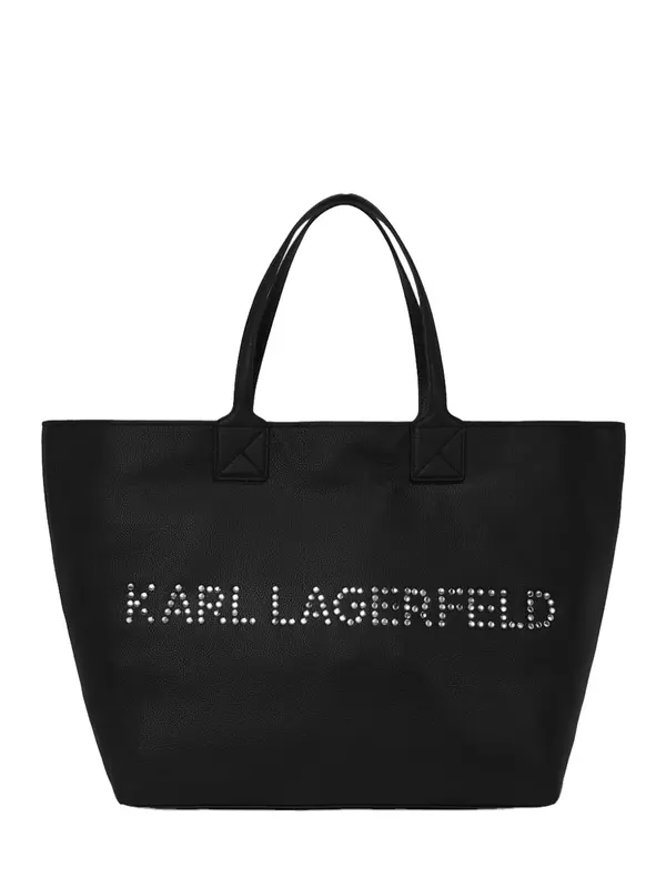 Karl Lagerfeld K/marché Leather Tote Bag - Black