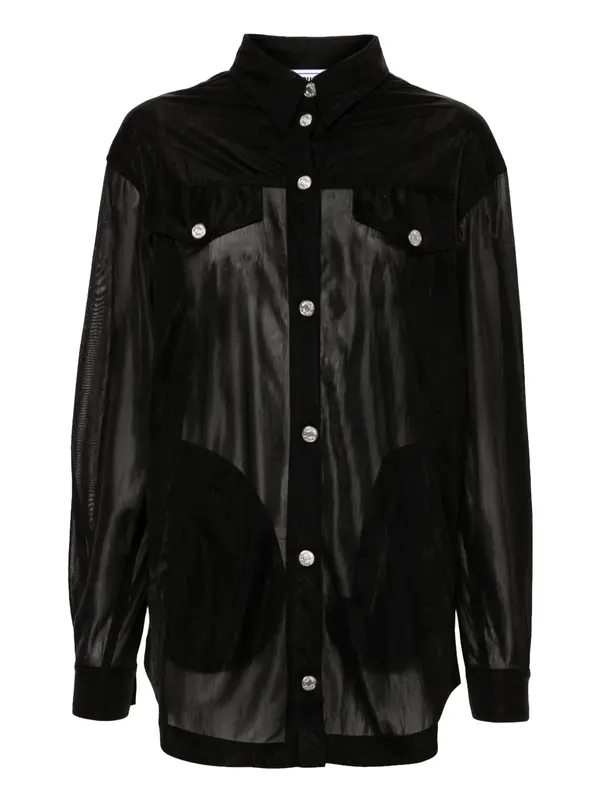 Moschino Semi-sheer Shirt - Black