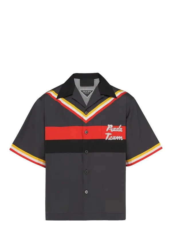 Prada Short-sleeve Cotton Shirt - Grey