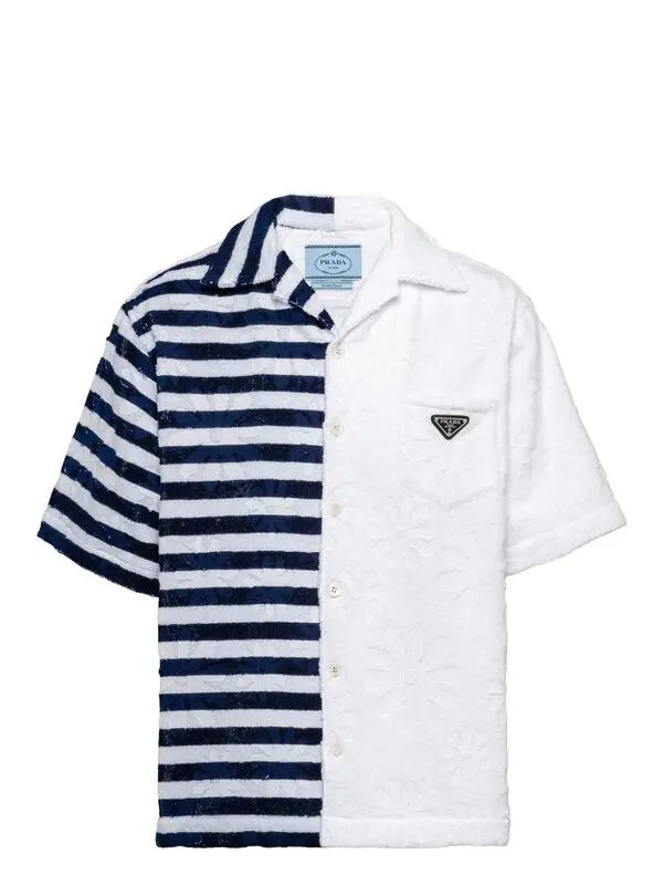 Prada Double Match Heavy Cotton Shirt - White