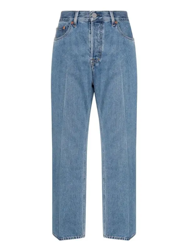 Gucci Low-rise Cropped Jeans - Blue