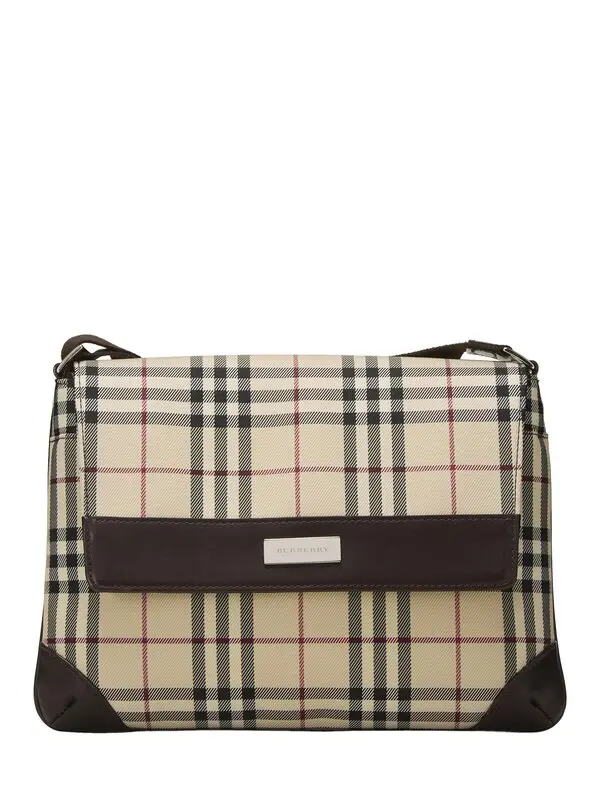 Burberry House Check Messenger Bag - Beige
