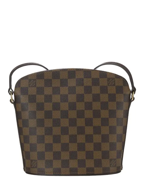 LOUIS VUITTON Damier Ebene Drouot Crossbody - Brown