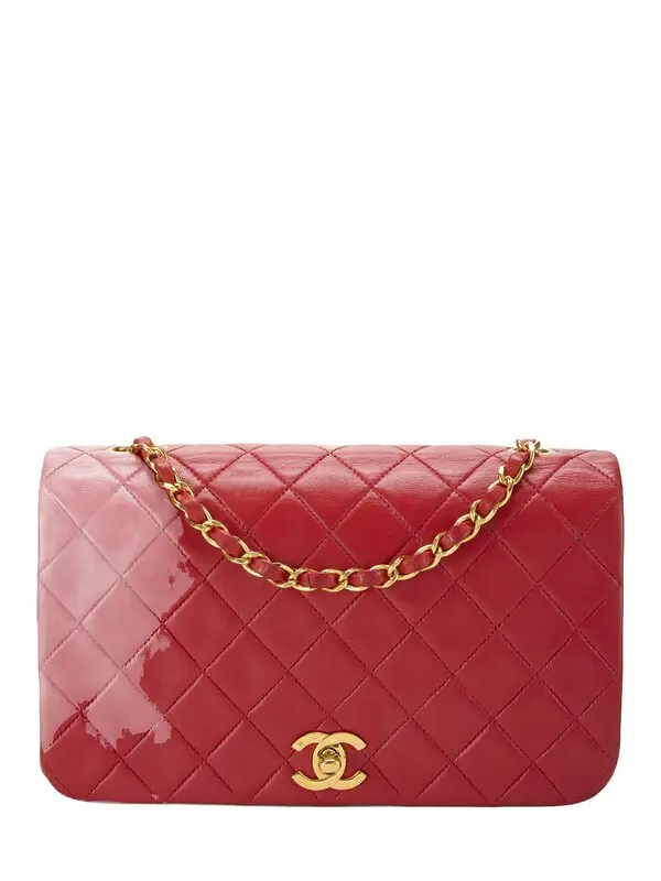 Chanel Quilted Lambskin Small Full Flap Bag - Black