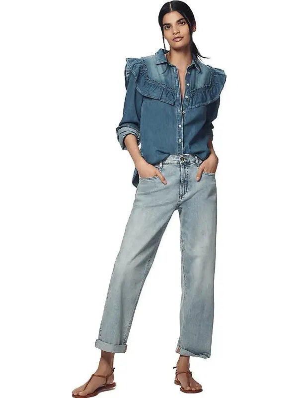 PILCRO Baggy Slim Boyfriend High-rise Relaxed Jeans - Rennie Wash