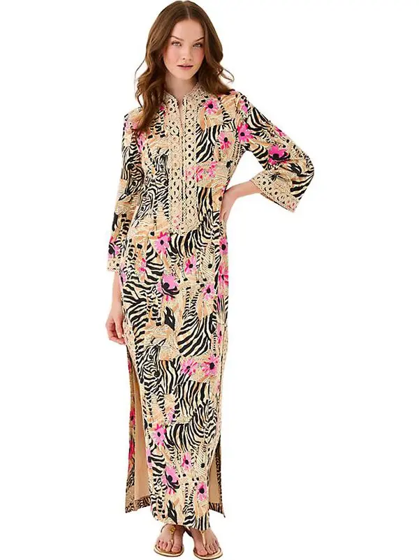 Lilly Pulitzer® Shealyn Stretch Maxi Caftan - Rutabaga El Morocco