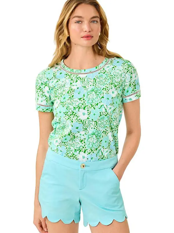 Lilly Pulitzer® 5' Buttercup Low Rise Stretch Short - Day Dream Blue
