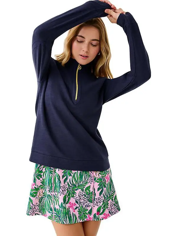LILLY PULITZER Ashlee Half-zip Pullover - True Navy