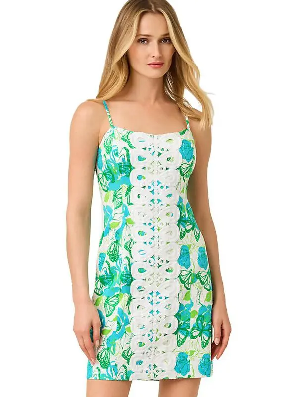 Lilly Pulitzer® Shelli Stretch Dress - Resort White Monarch Rose