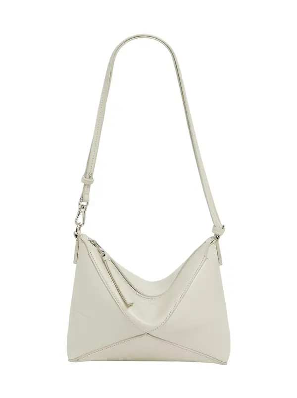 Loewe Puzzle Fold Leather Pouch Shoulder Bag - Sea Salt