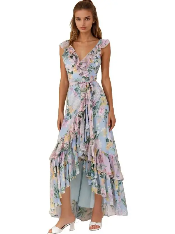 Yumi Kim Alex Maxi Wrap Dress - Natural