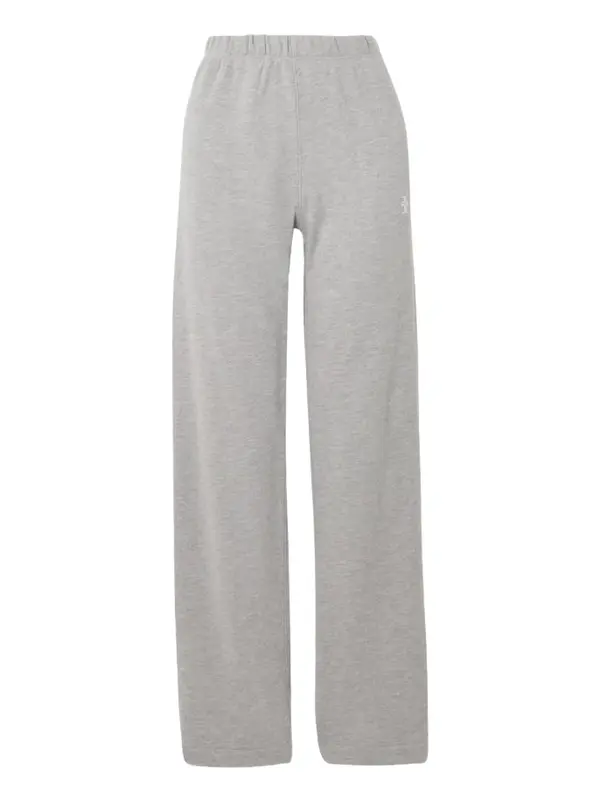 Eterne Embroidered Jersey Sweatpants - Gray