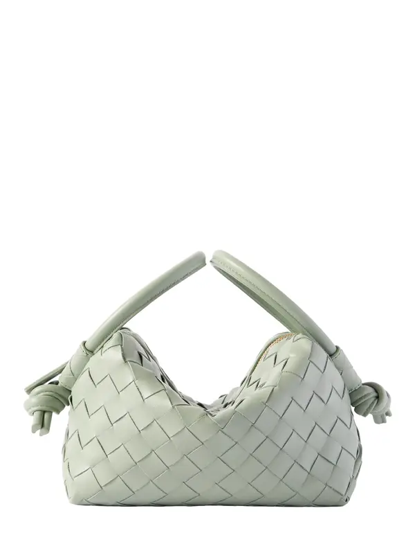 Bottega Veneta Avenue Intrecciato Leather Crossbody Bag - Green