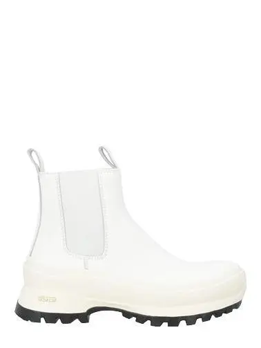 JIL SANDER Leather Chelsea Boots - White