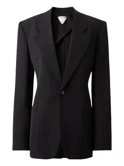 bottega veneta - Bottega Veneta Grain De Poudre Notched Lapel Blazer
